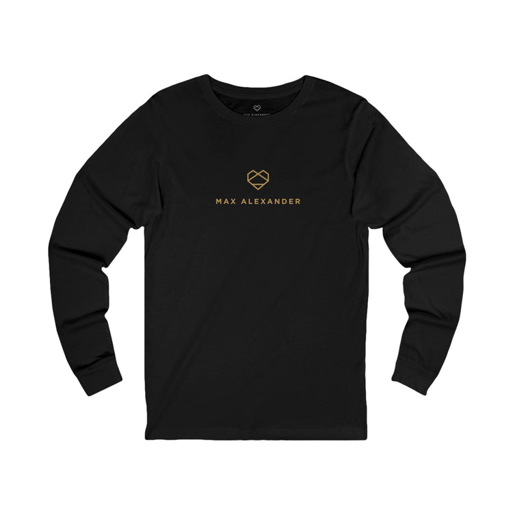 Heart Logo Supima Cotton Black Long Sleeve T-Shirt – Max Alexander